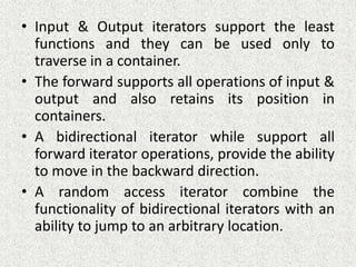 Standard template library | PPT