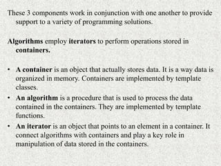 Standard template library | PPT