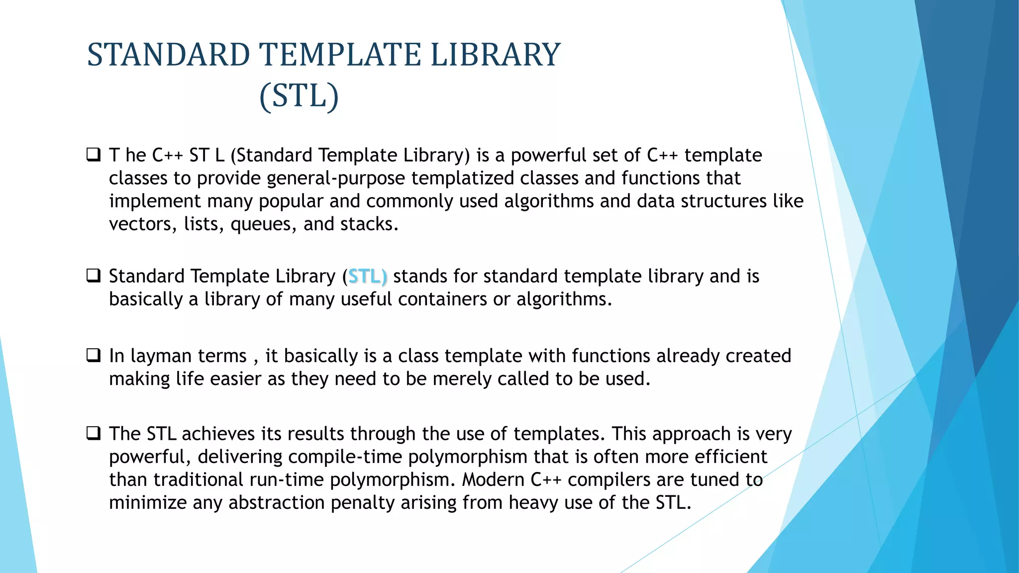 Standard template library | PPTX