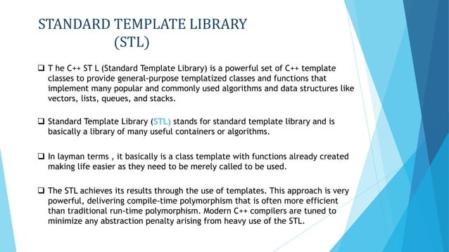 Standard template library | PPT