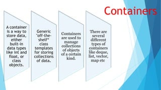 Standard template library | PPTX