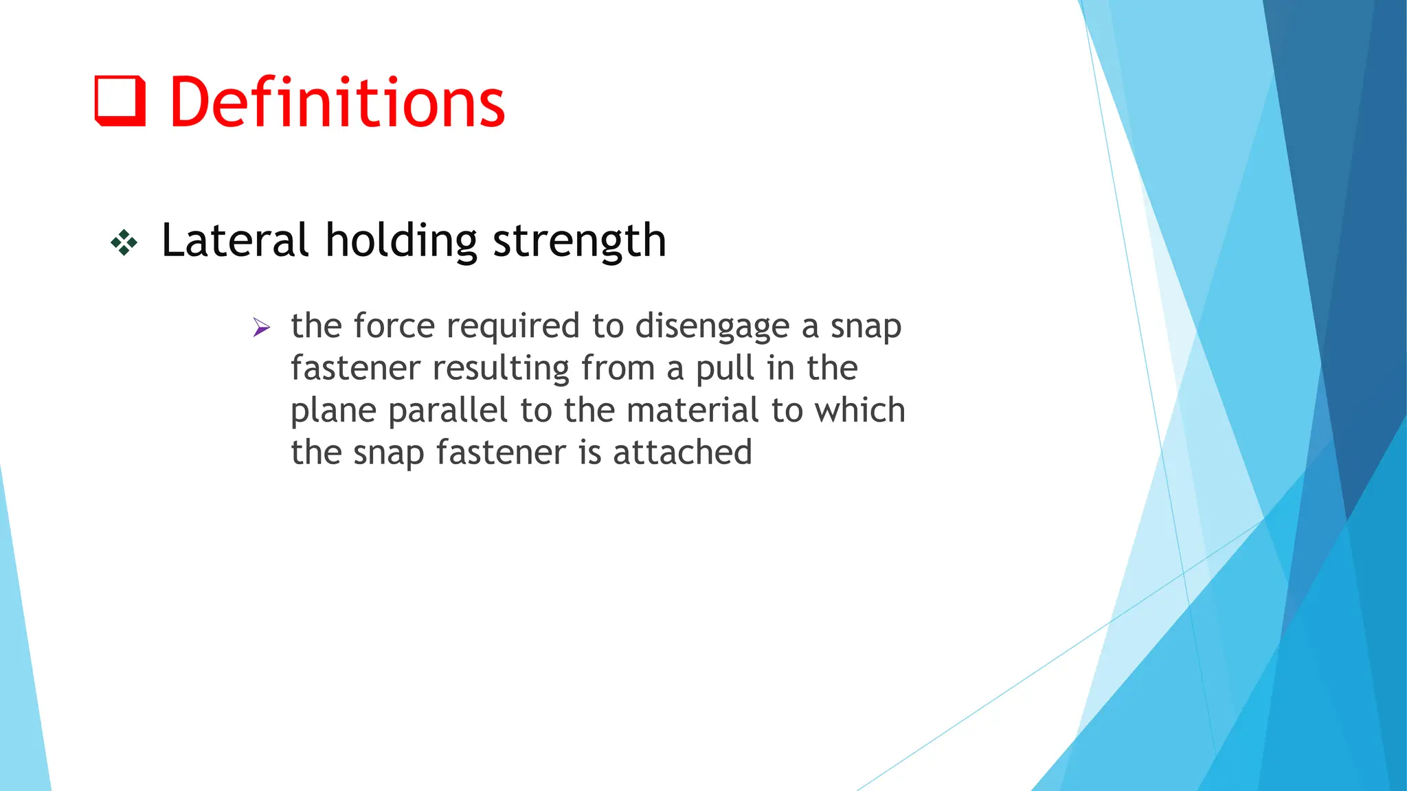 Standard Test Method for Resistance to Unsnapping of.pptx