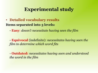 Standard vs reversed subtitles : Effects on movie comprehension and ...