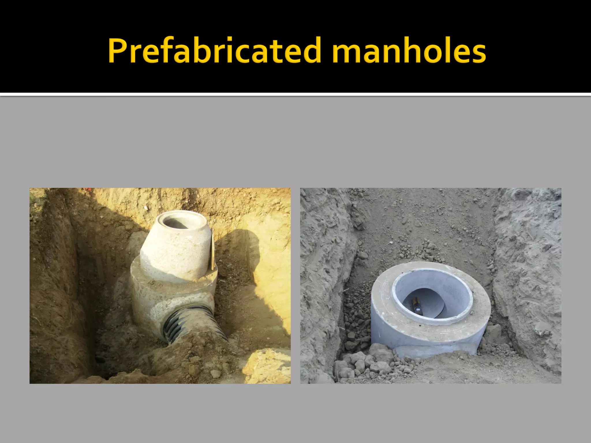 Standard Waste Water Manholes of precast concrete elements | PDF