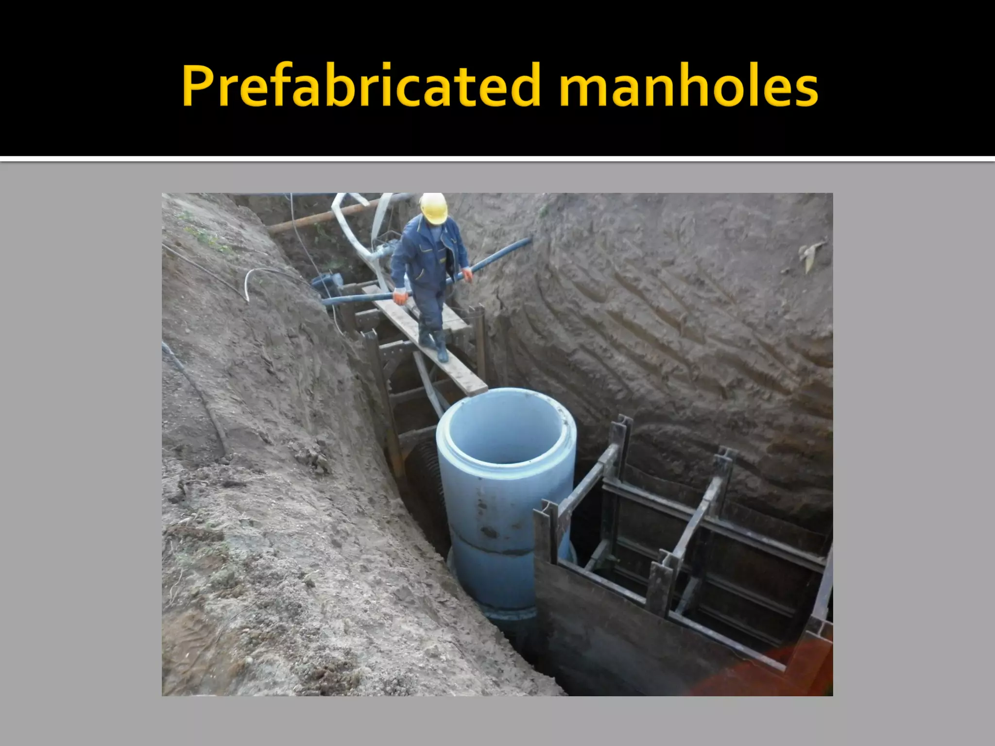 Standard Waste Water Manholes of precast concrete elements | PDF