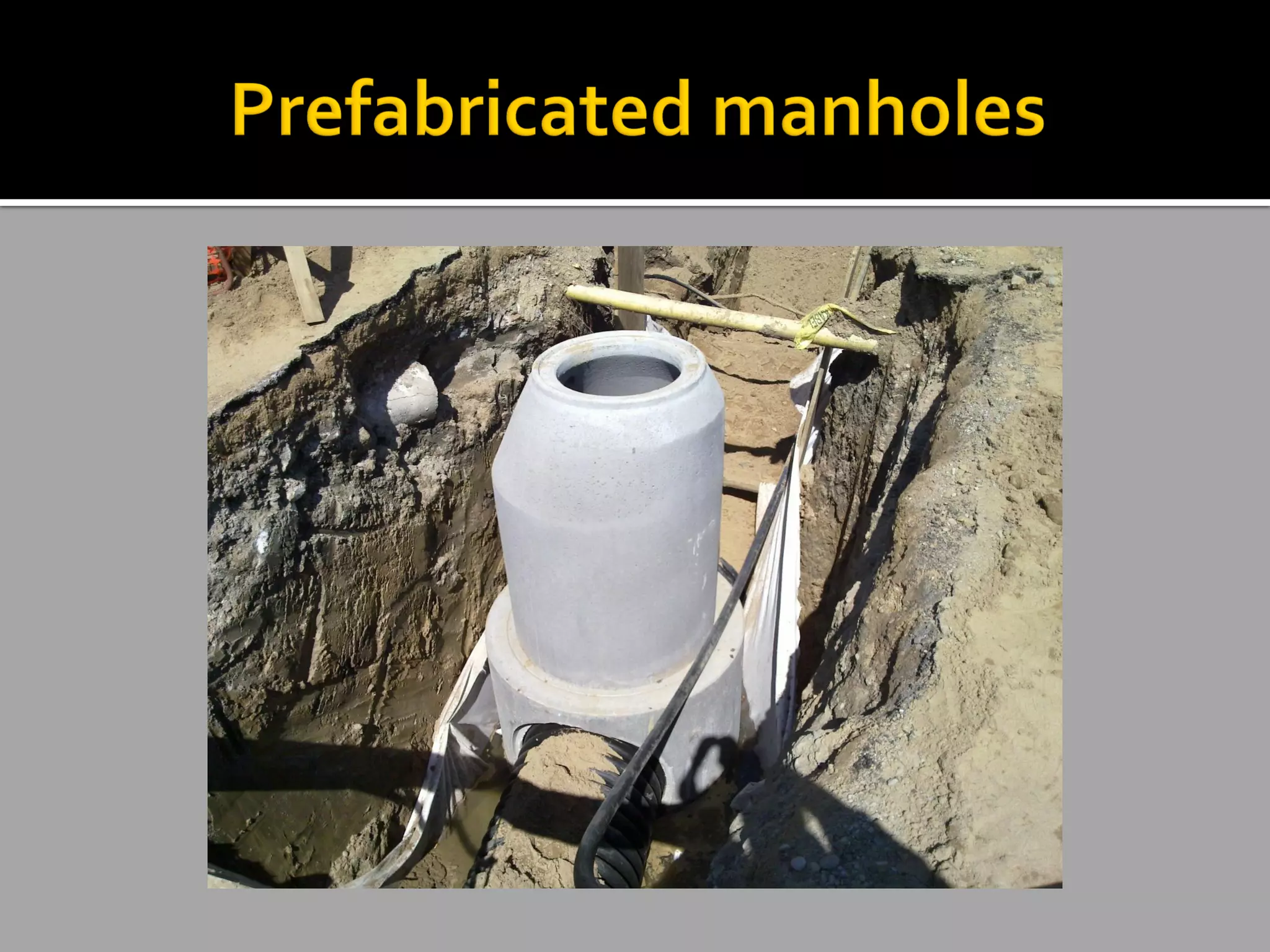 Standard Waste Water Manholes of precast concrete elements | PDF