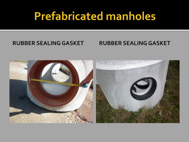 Standard Waste Water Manholes of precast concrete elements | PDF