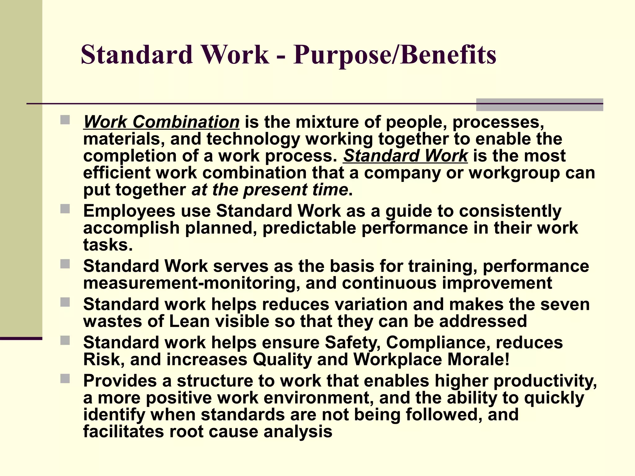 Standard work | PPT