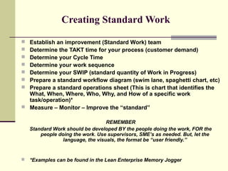 Standard work | PPT
