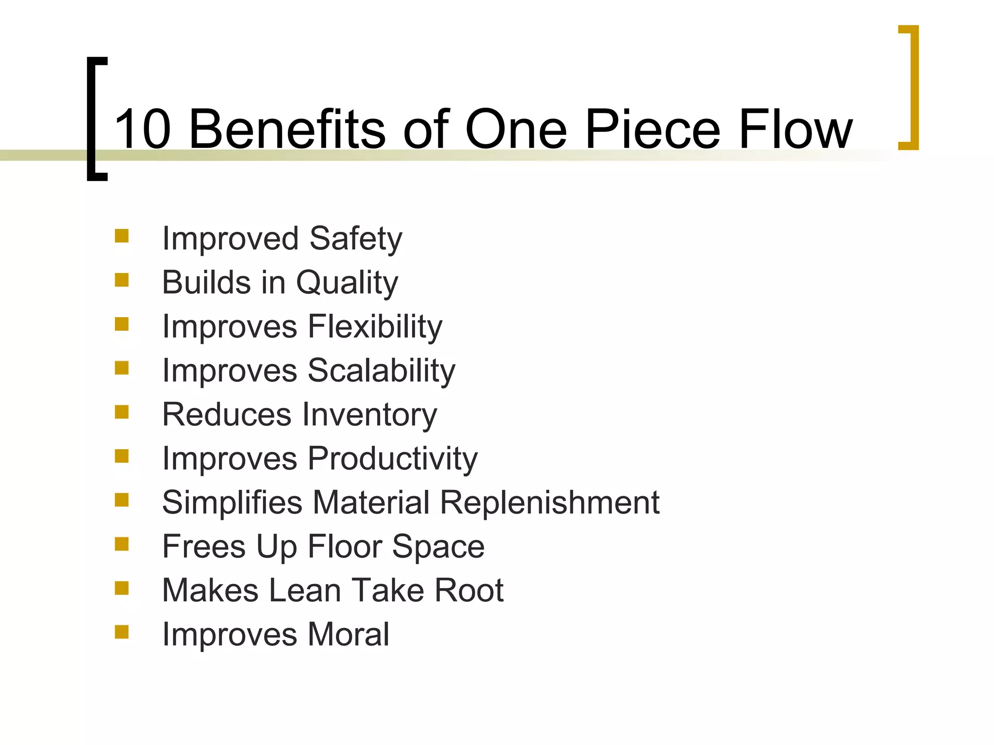 Standard Work And One Piece Flow | PPT