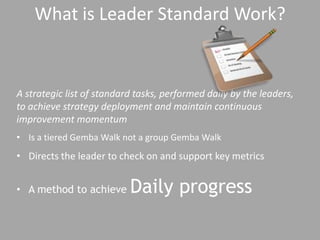 Standard work for leaders | PPTX
