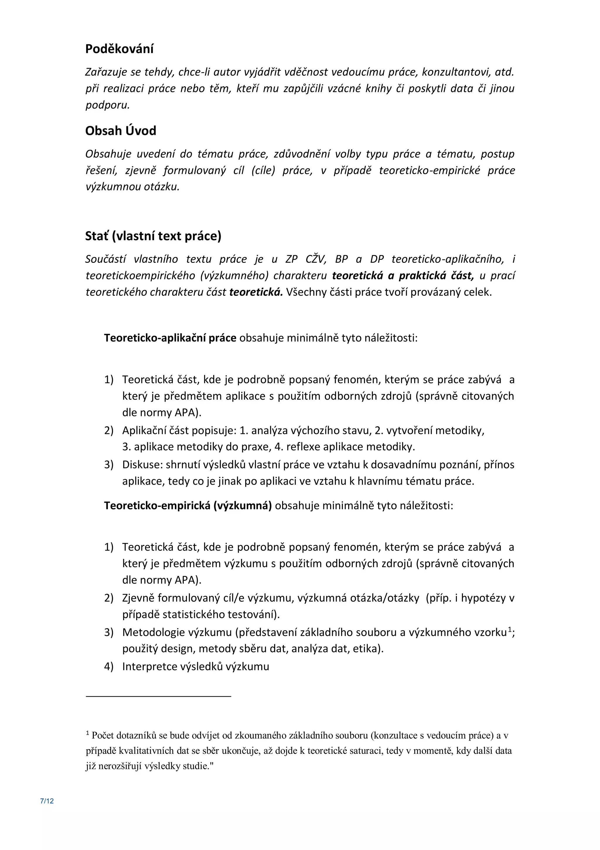 Standard zaverecnych praci_katedra_pedagogiky | PDF