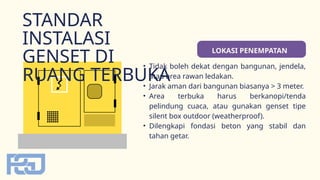 STANDAR GENSET OUTDOOR (ELECTRICAL TOOLS) | PPTX
