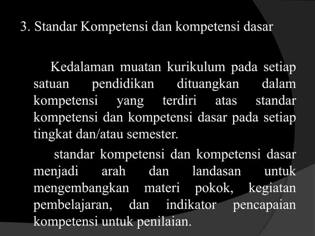 Standar isi,standar proses, dan standar kompetensi lulusan pada jenjang smp | PPTX