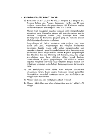 [Standar isi] bab ii kerangka dasar dan struktur kurikulum | PDF