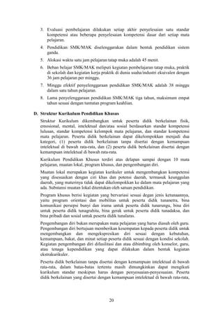 [Standar isi] bab ii kerangka dasar dan struktur kurikulum | PDF