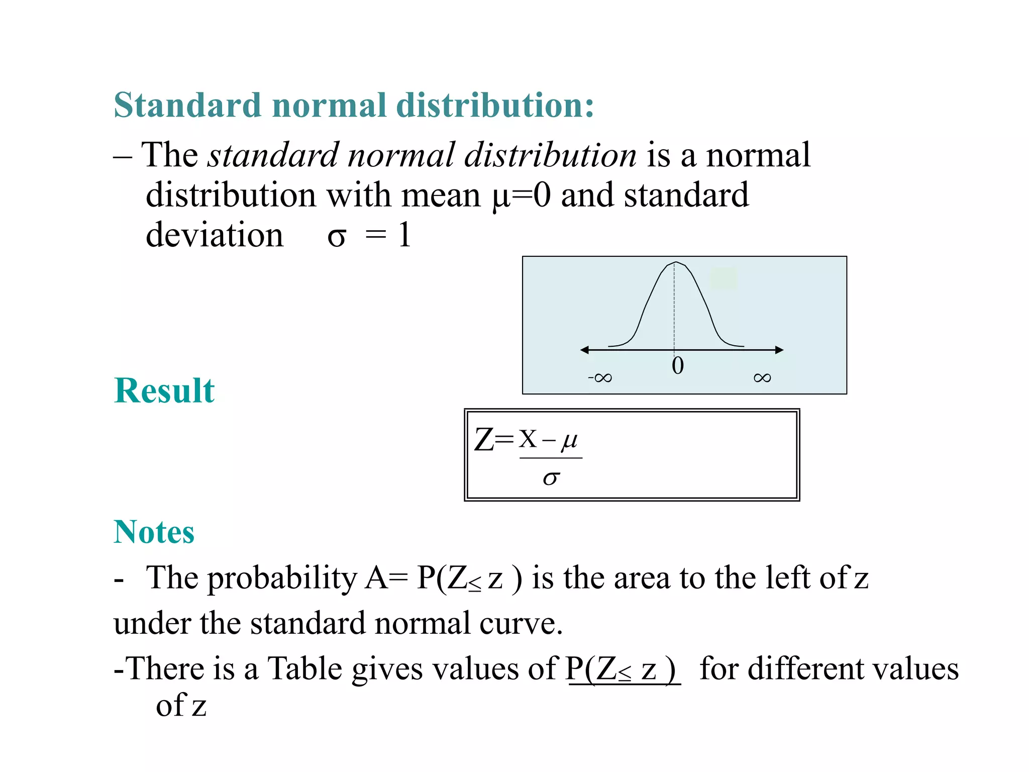standarized normal distribution (1).pptx | Physics | Science