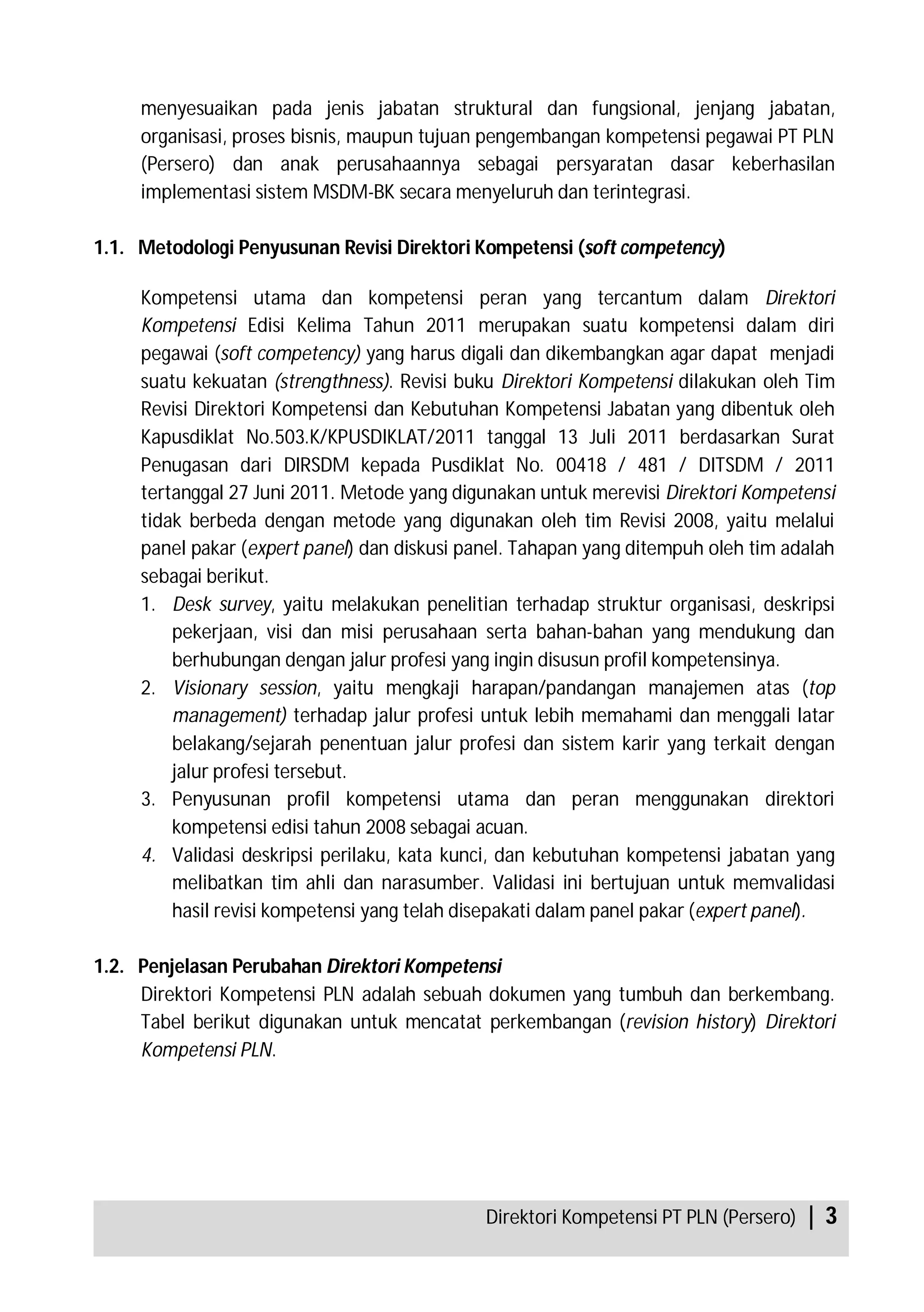 Standar kompetensi pln | PDF
