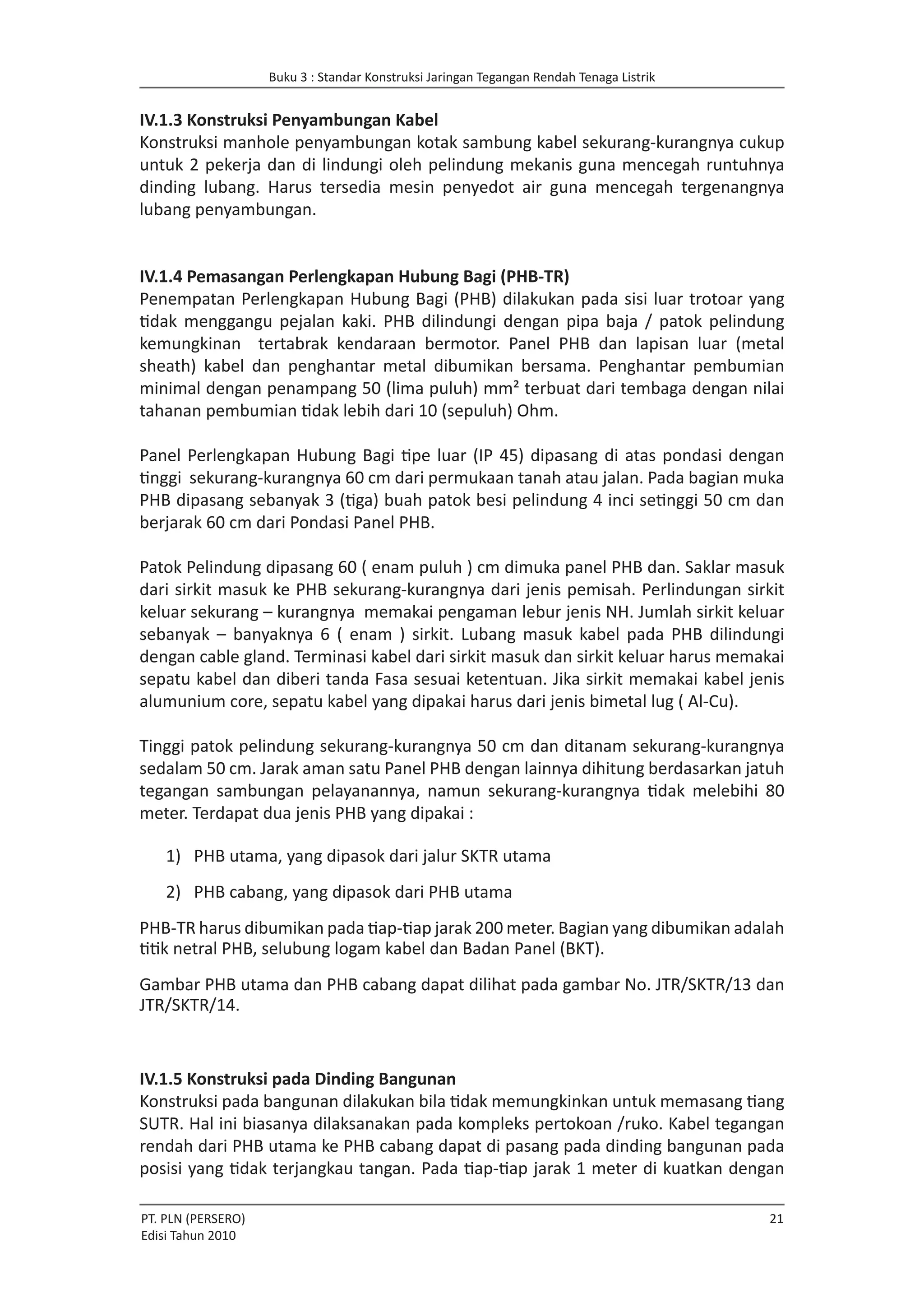 Standar konstruksi jaringan_tegangan_ren | PDF