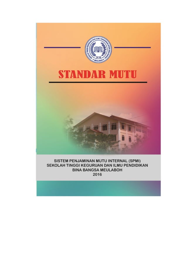 Standar mutu stkip bbm | PDF