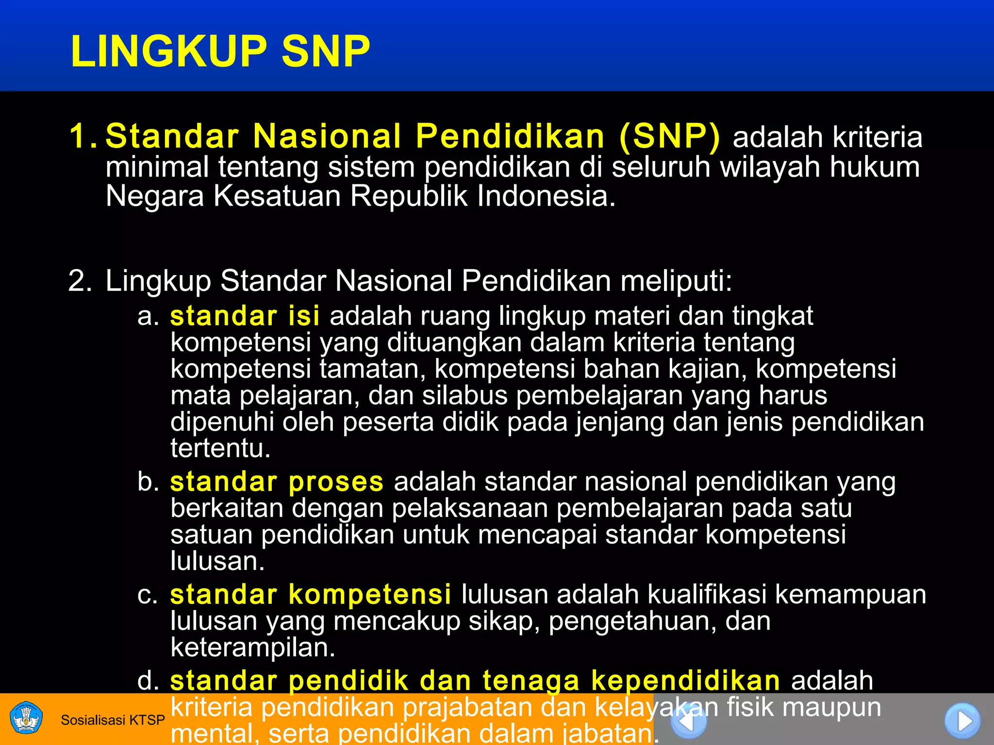 Standar nasional pendidikan (slide) | PPT