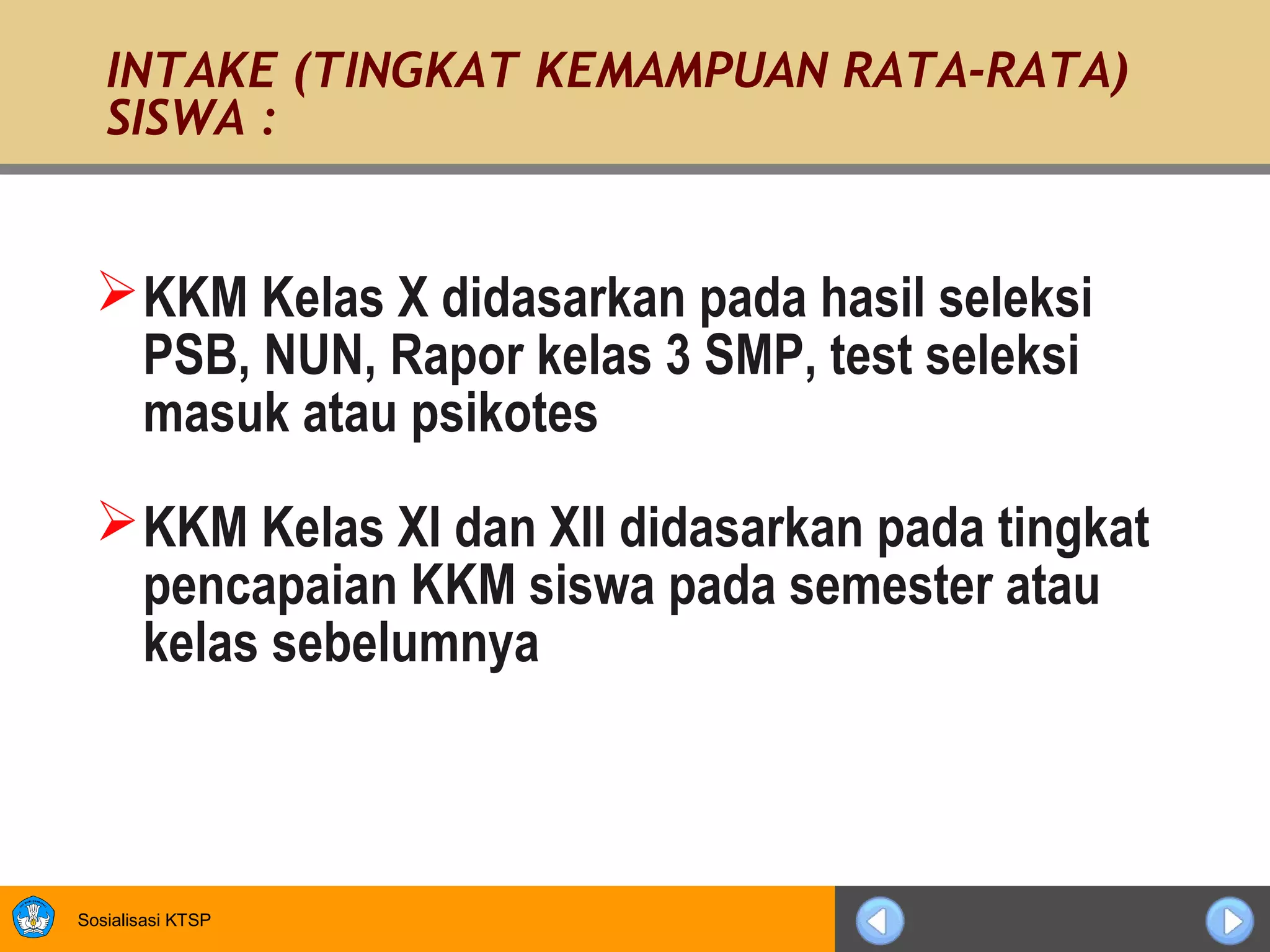 Penetapan KKM | PPT