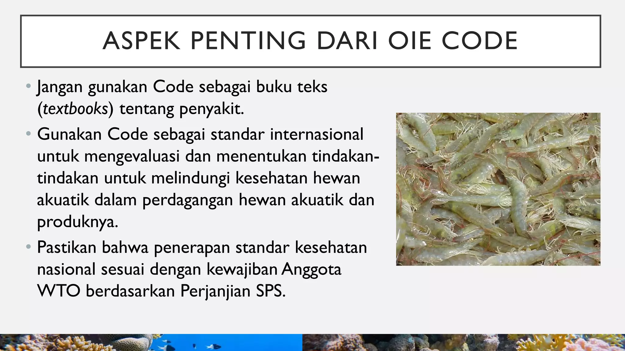 Aquatic Animal Health Code dan ALOP - BKIPM-KKP, 29 Oktober 2021 | PDF