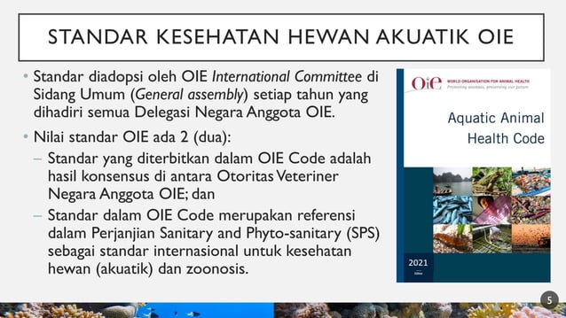 Aquatic Animal Health Code dan ALOP - BKIPM-KKP, 29 Oktober 2021 | PDF