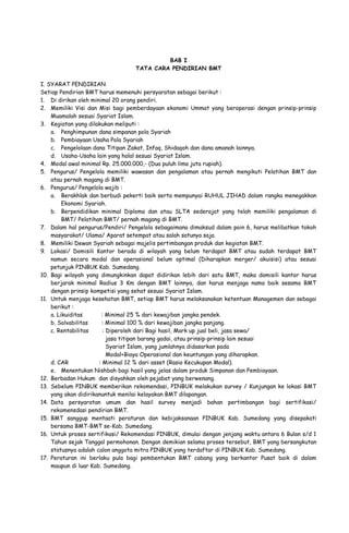 Standar operasional bmt | DOC