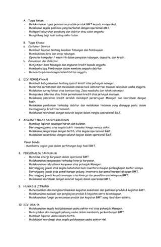 Standar operasional bmt | DOC
