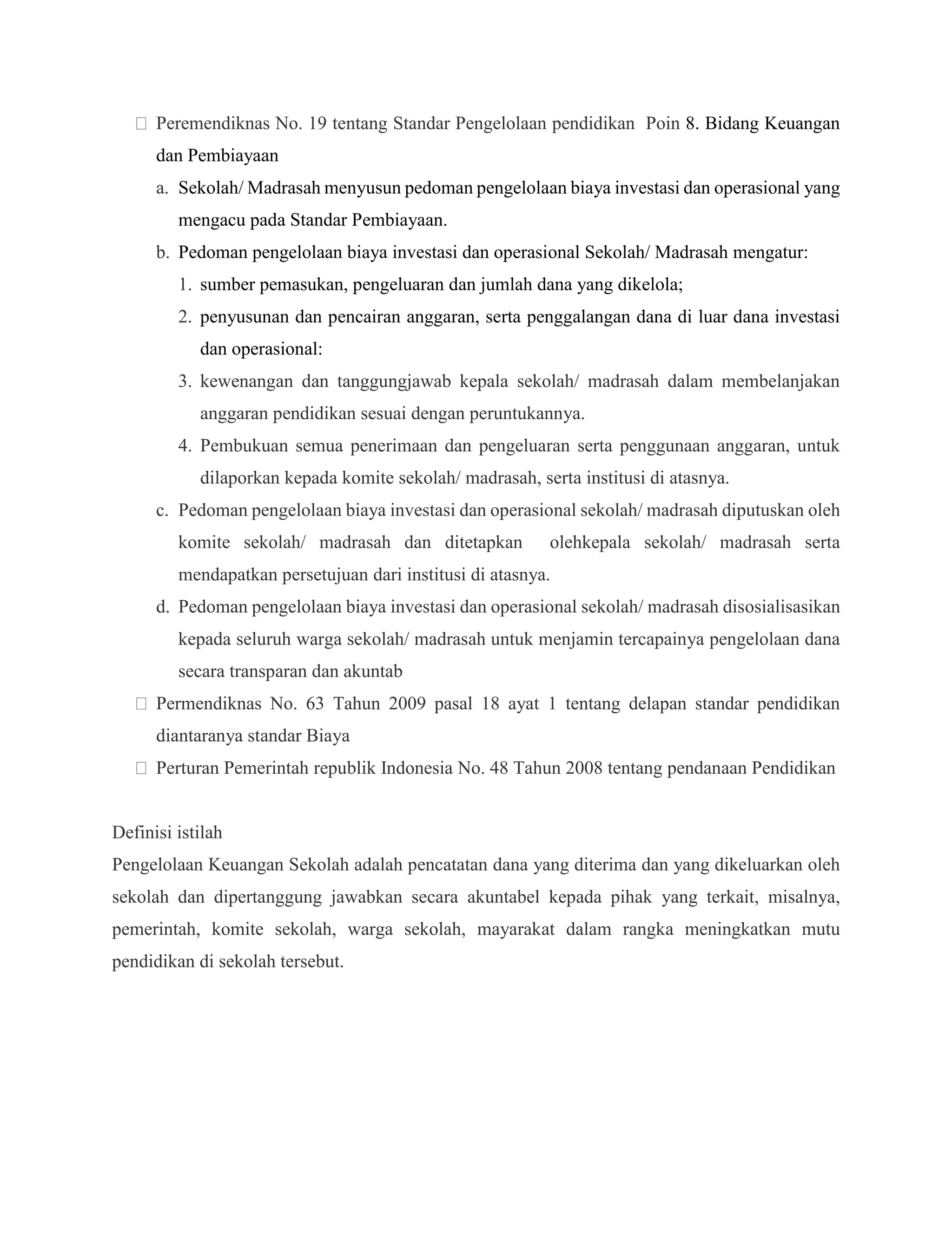 Standar operasional pendidikan | DOCX
