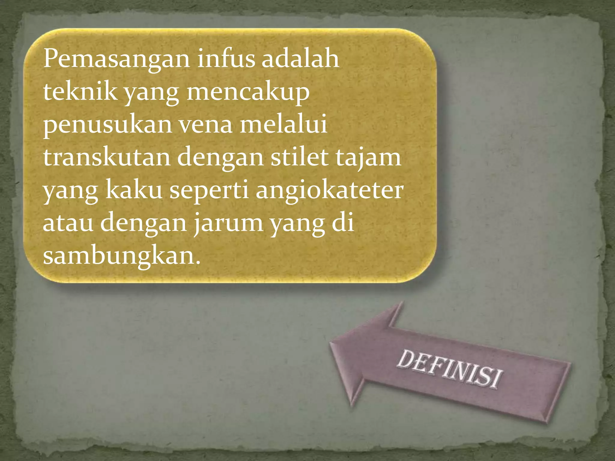 Standar operasional prosedur (sop) penanganan infus | PPTX