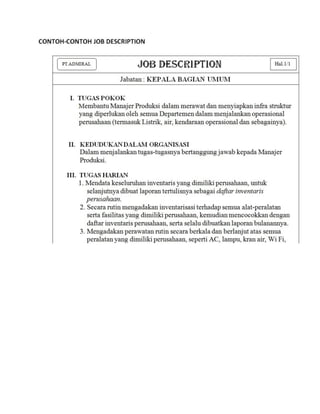 Standar operasional prosedur (sop) perusahaan | PDF