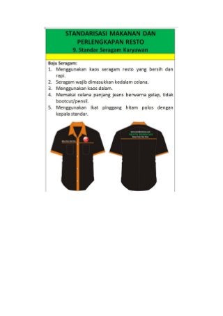 Standar Operational Prosedur (SOP) Resto/Cafe | PDF