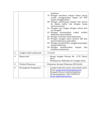 Standar pelayanan kia kb | PDF
