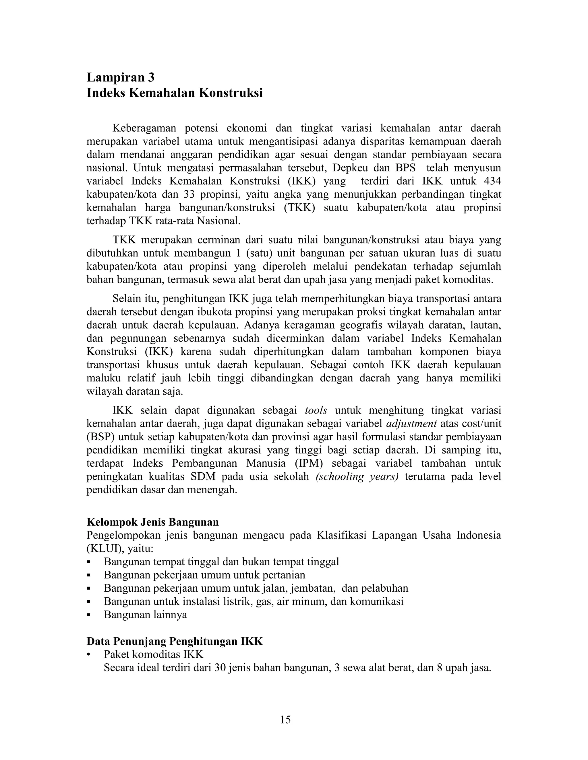 Standar pembiayaan operasional smp | PDF