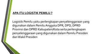 STANDAR PENGAWASAN LOGISTIK PEMILU 2024 (ADITIA).pptx