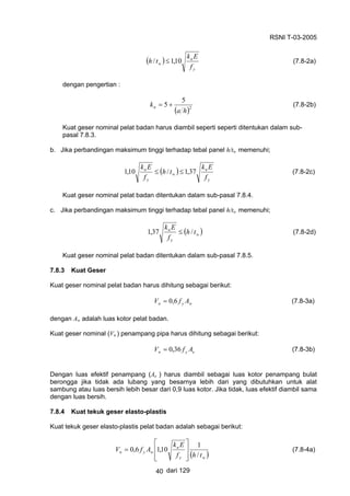 Standar perencanaan struktur baja untuk jembatan | PDF