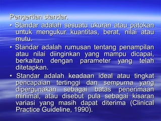 Standar persyataran minimal & standar penampilan minimal | PPT
