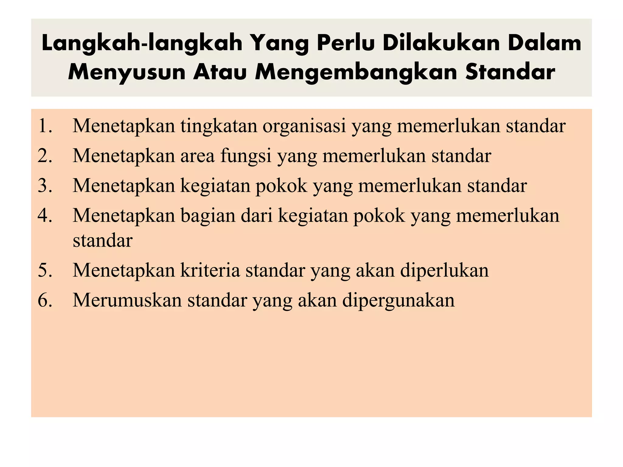 Standar prasyarat minimal & standar penampilan minimal | PPT