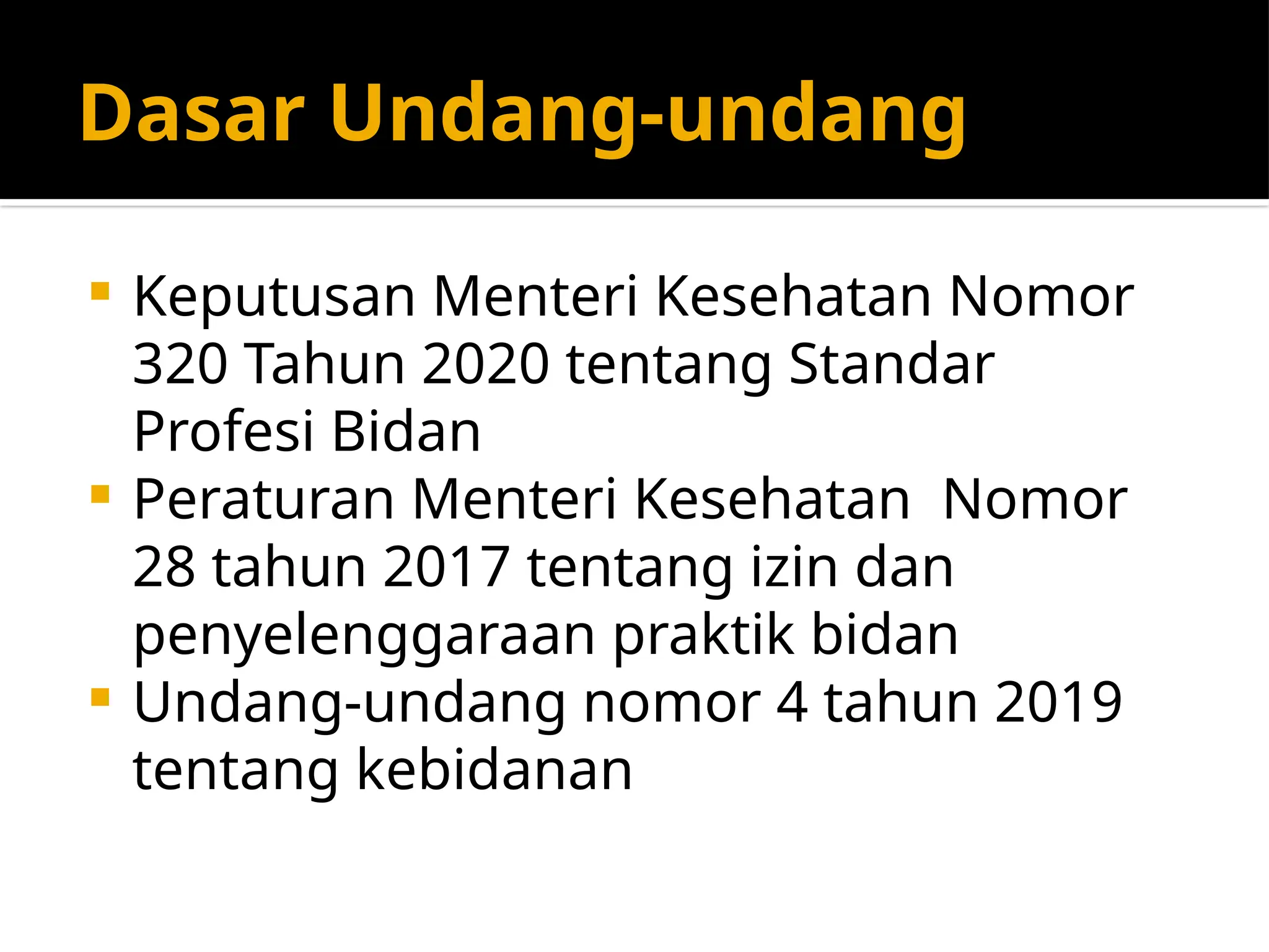 Standar Profesi Bidan makul Konsep Kebidanan | PPT
