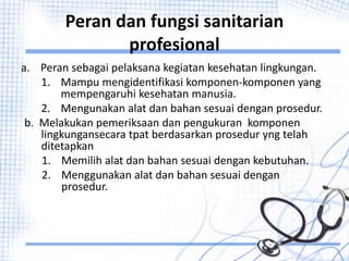 standar profesi sanitarin | PPTX