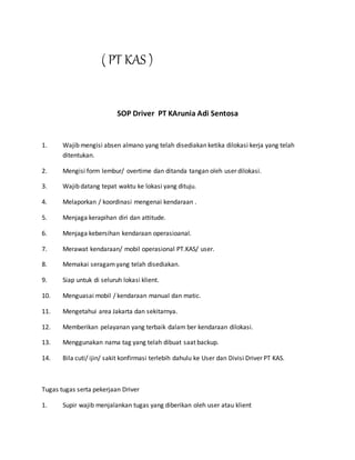 Standart operating procedure_s_o_p_drive | DOCX