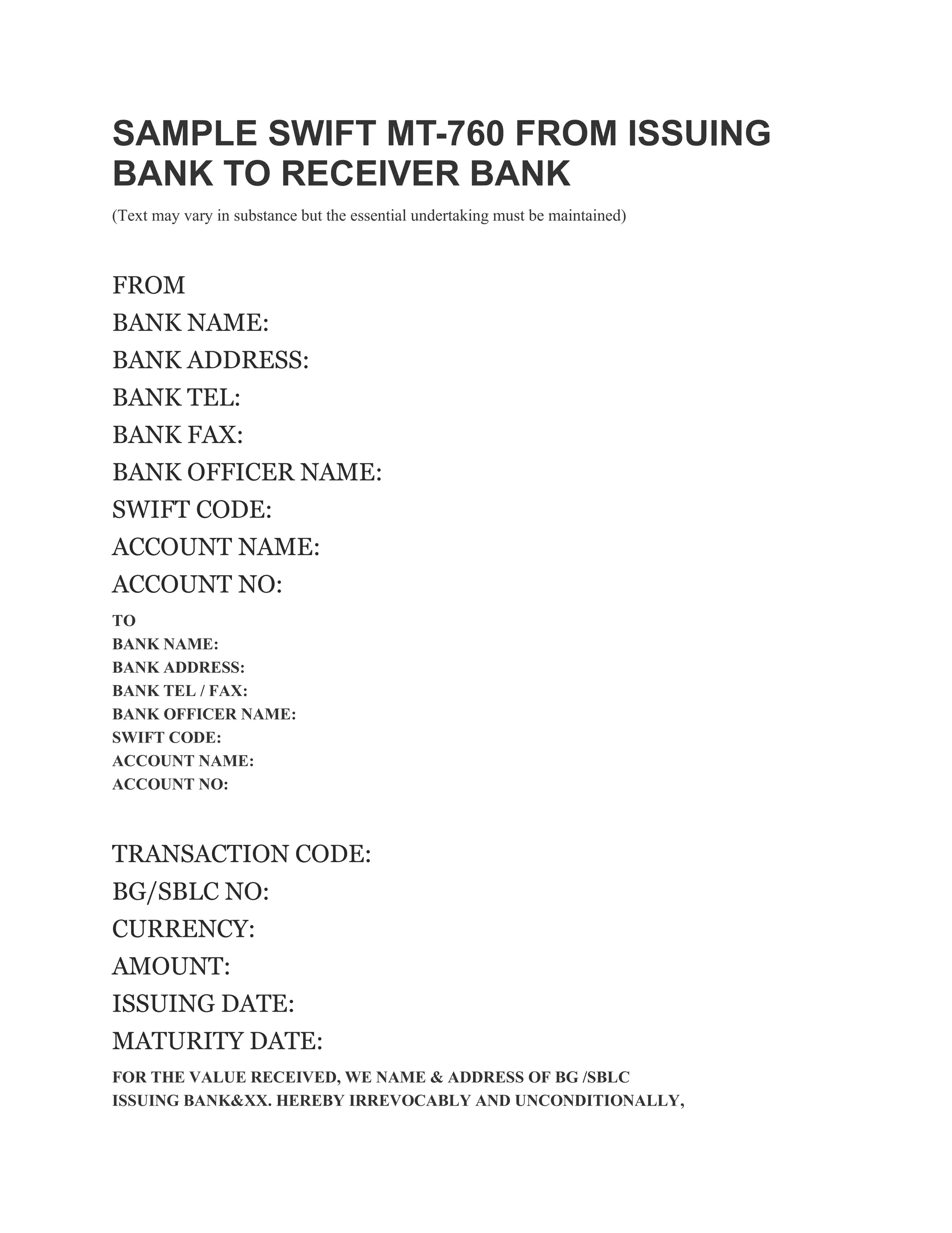 Standby Letter of Credit Definition, Issuance, Notification and uses | PDF