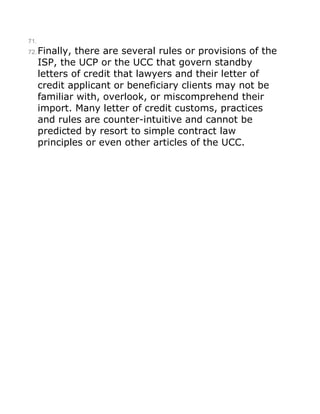 Standby letter of credit factsheet | PDF