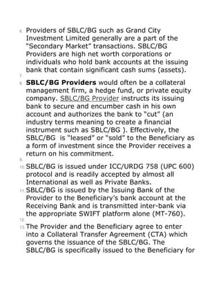 Standby letter of credit factsheet | PDF