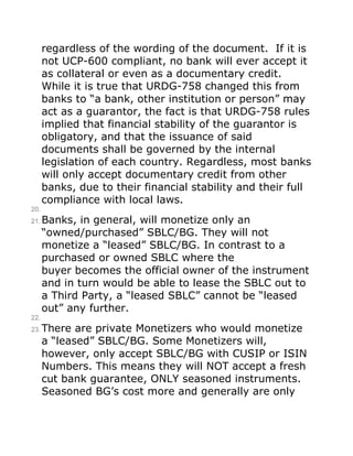 Standby letter of credit factsheet | PDF