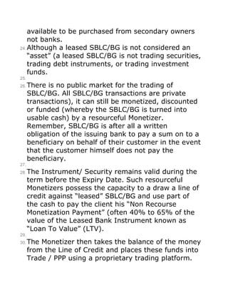 Standby letter of credit factsheet | PDF