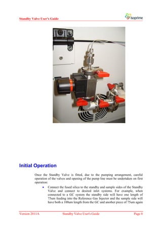 Standby valve user guide | PDF