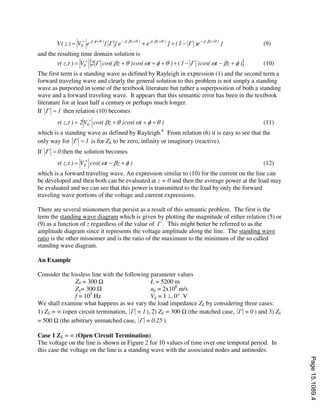 Standing and-traveling-waves-on-transmission-lines-getting-it-right | PDF